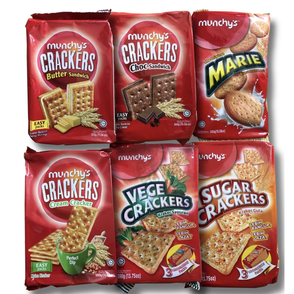 MUNCHY'S CRACKER (BISCUIT/BISKUT/CRACKER/SUGAR/VEGE/MARIE/CREAM/WHEAT ...
