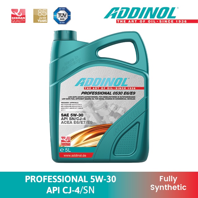 Addinol Professional 5W-30 Fully Synthetic Diesel Engine Oil (5L) | Shopee Malaysia