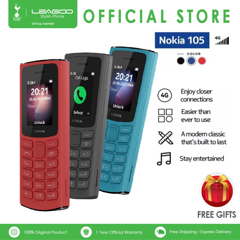 [Malaysia Set] Nokia 105 4G - HD voice calls, easy to use, Dual SIM ...