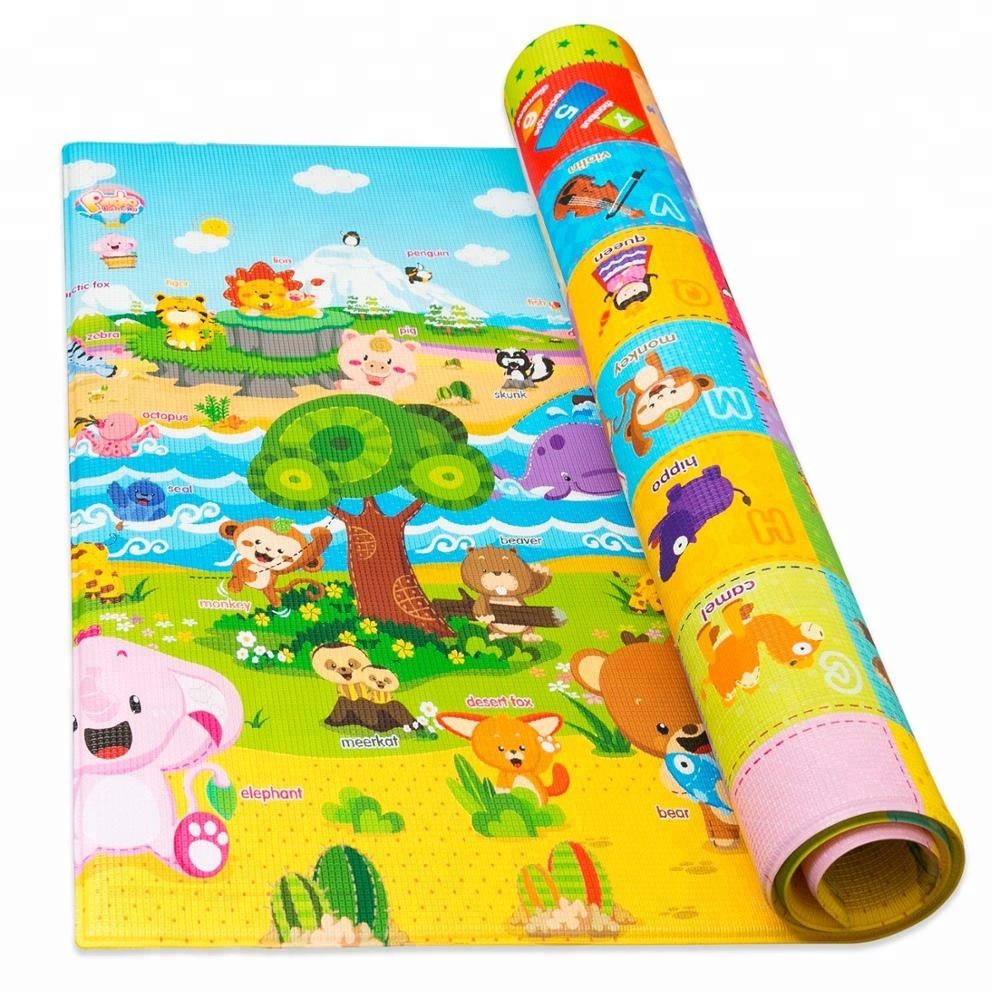 ME Karpet Mainan Corak Kartun Untuk Bayi/Budak Double Sided Printed ...