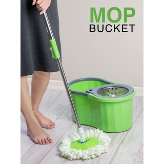 MOP LANTAI MICROFIBER PLUS BALDI,Set Mop dan Baldi Pengering Mop Bucket ...
