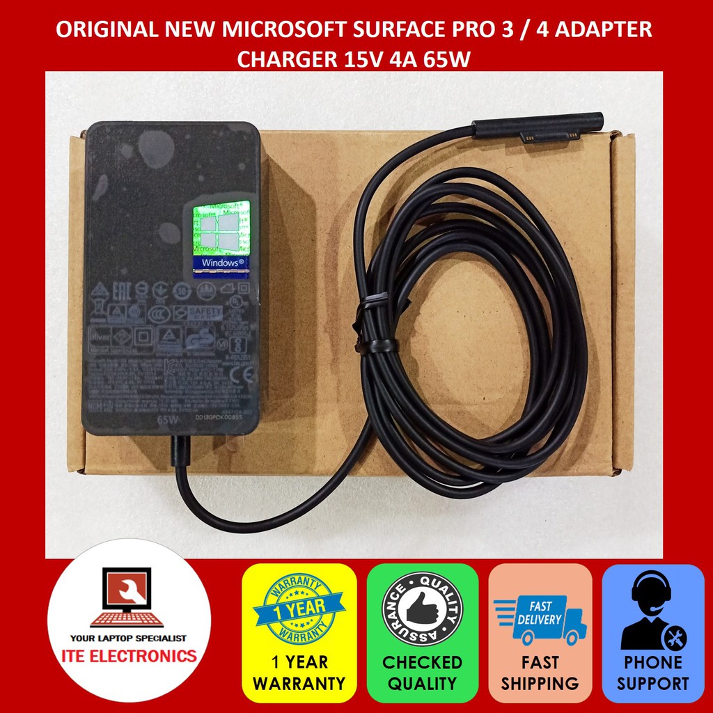 ORIGINAL NEW 65W MICROSOFT SURFACE PRO 1706 3 / 4 / 5 / 6 / 7 ADAPTER ...