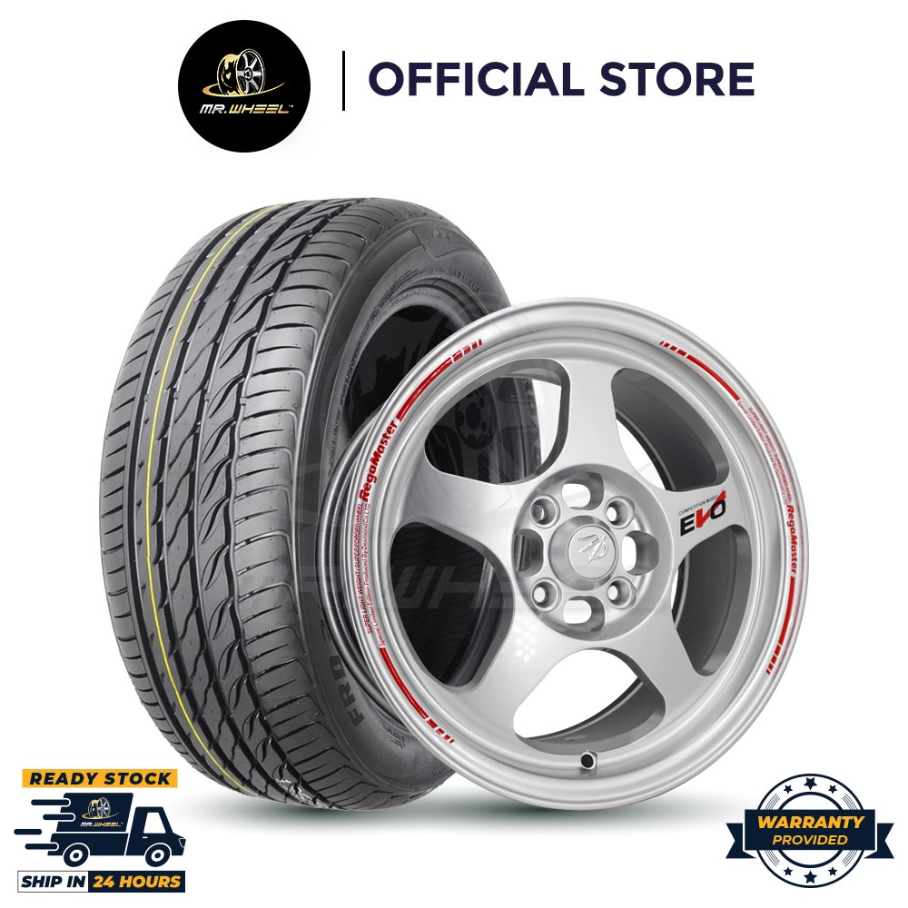 [Package Set] New Sport Rim REGAMASTER EVO 15 inch 4x100 with New FARROAD Tyre Mr Wheel | Shopee ...