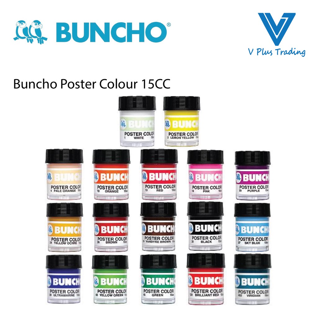 Buncho Poster Colour 15 CC | Shopee Malaysia