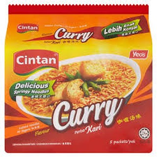 (LOW PRICE) CINTAN MEE INSTANT NOODLES CURRY 5X76G SEAFOOD ASLI 5X75G ...