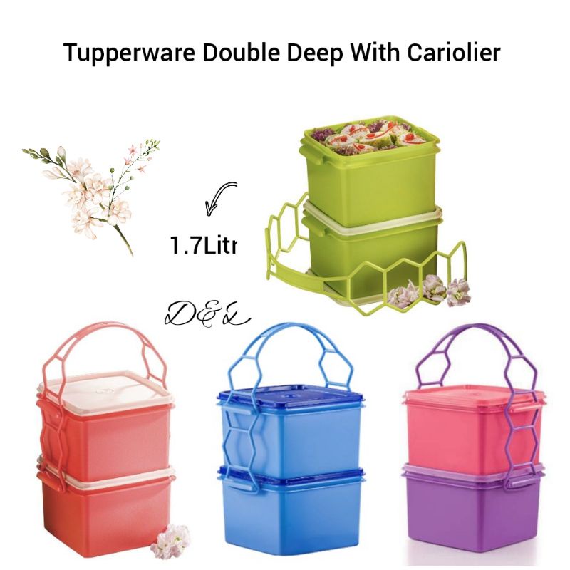 Tupperware Double Deep With Cariolier | Triffin Delight Set | Tup ...