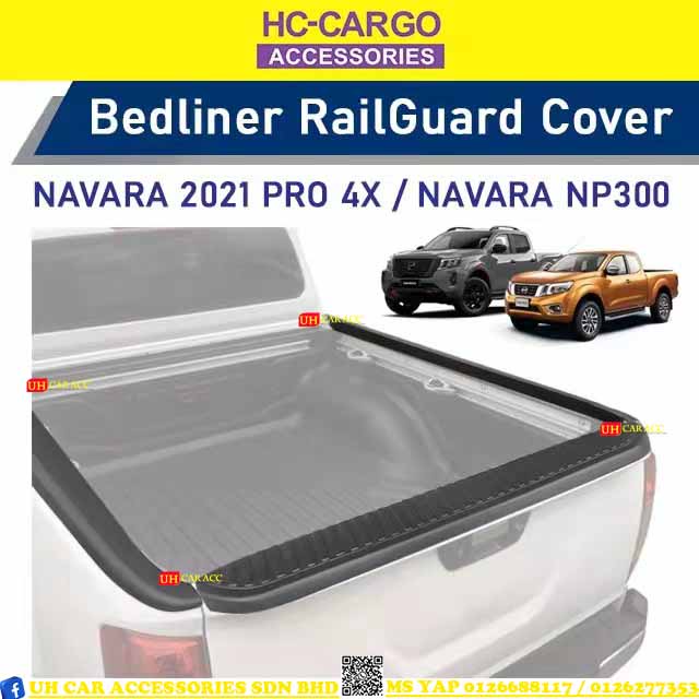 NISSAN NAVARA 2021 2022 PRO4X BEDRAIL BED RAIL REAR TAILGATE RAIL GUARD ...