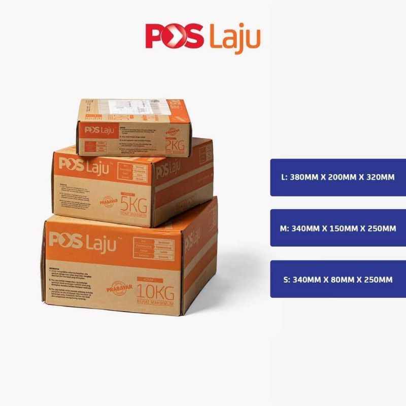 Pos Laju Prabayar Box Orange (M,L) | Shopee Malaysia
