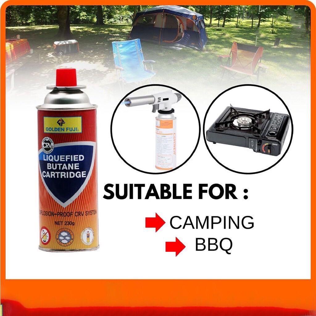 GOLDEN FUJI | Butane Gas Cartridge | 230g | Shopee Malaysia