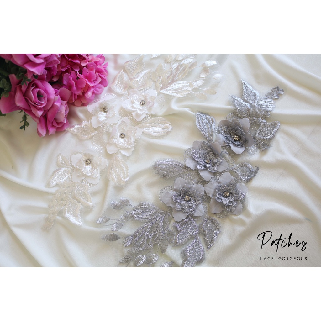 Patch Lace Bunga Tampal Panjang (PF) | Shopee Malaysia