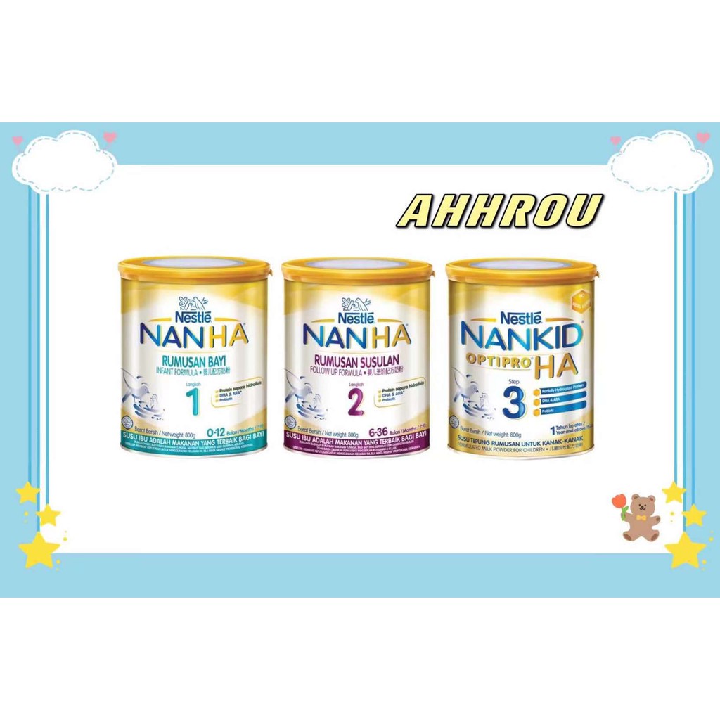 NESTLE NAN HA STEP1/STEP2/STEP 3 800G | Shopee Malaysia