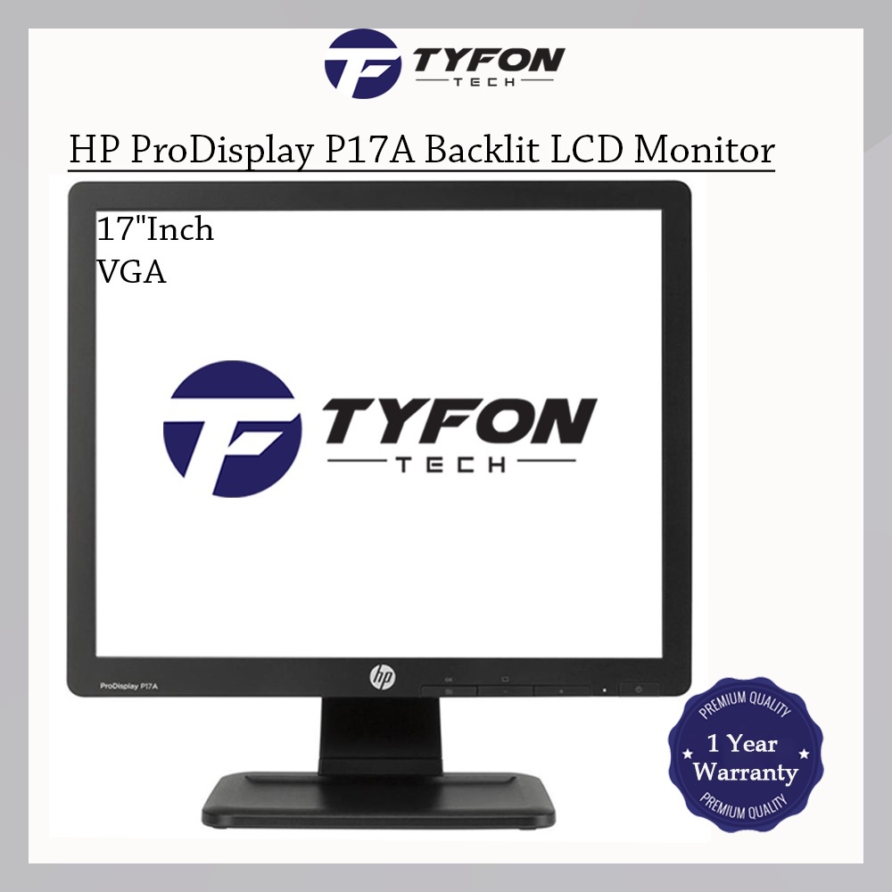 HP ProDisplay 17" Inch LED Backlit LCD Monitor P17A (Refurbished ...