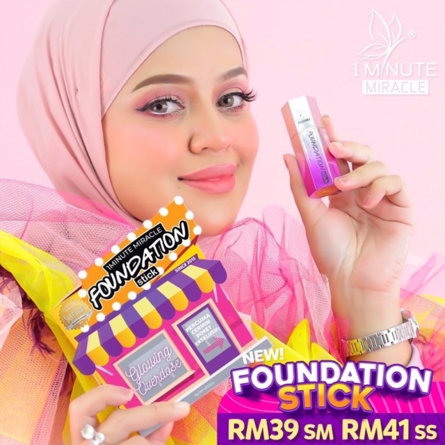 Foundation Stick 1 Minute Miracle dari Mua Bellaz 100% Original HQ ...