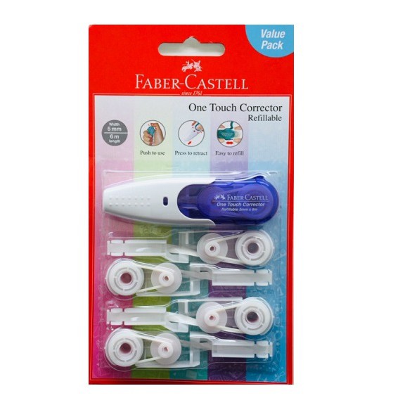 FABER CASTELL ONE TOUCH CORRECTION TAPE REFILL | Shopee Malaysia