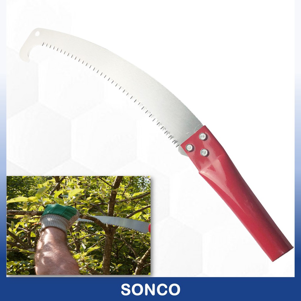 15'' Pruning Saw branch cutter with Hook Heavy Duty Hook Saw Gergaji ...
