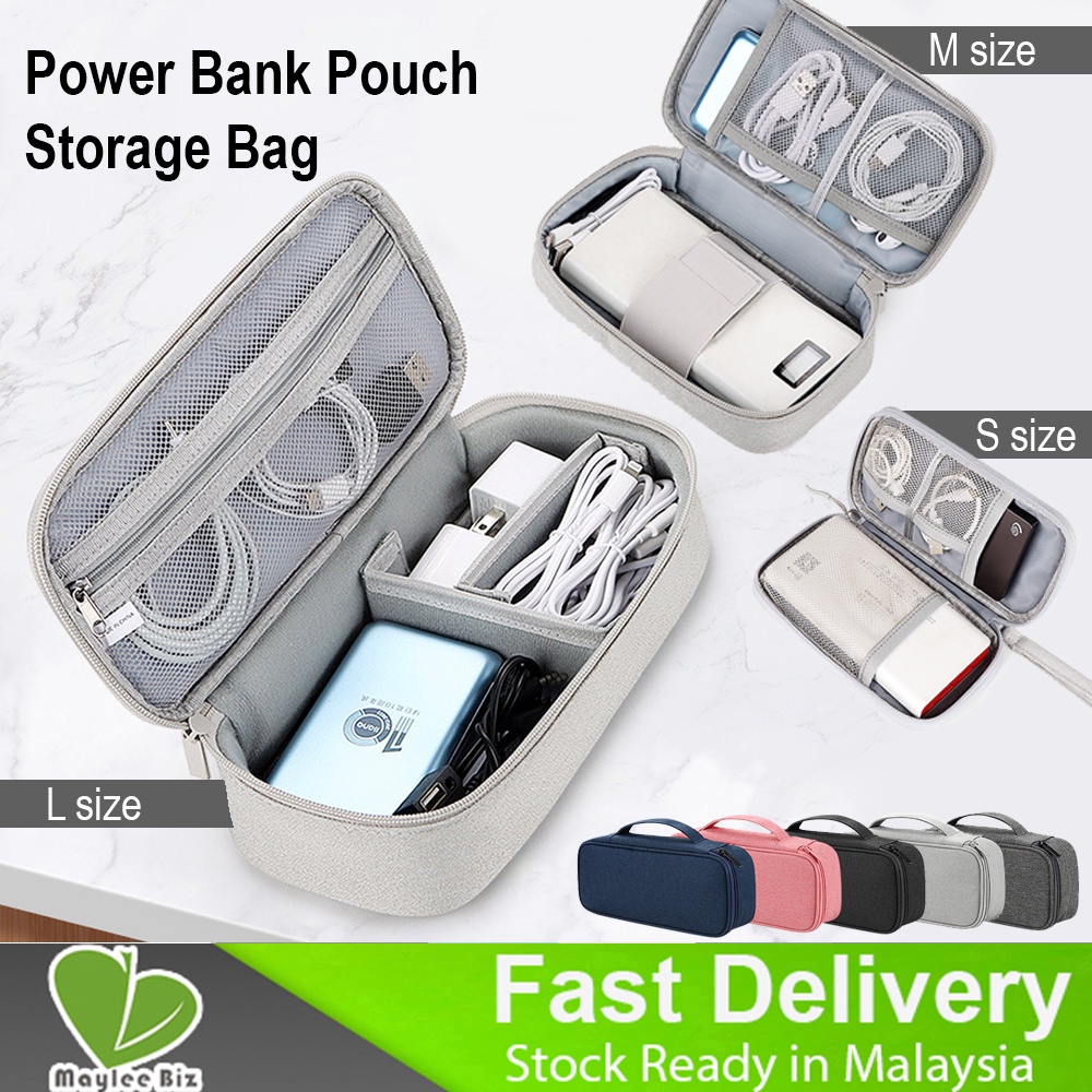 Polyester Power Bank Pouch Storage Bag Mini Durable Travel Protective ...