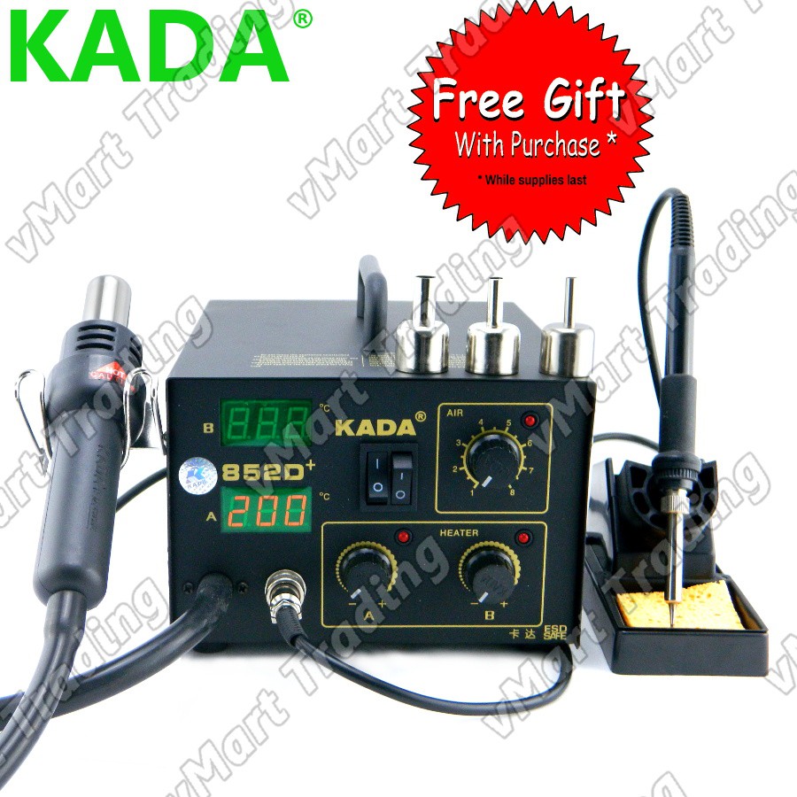 KADA 852D+ Digital Soldering & Hot Air Rework Station | Shopee Malaysia