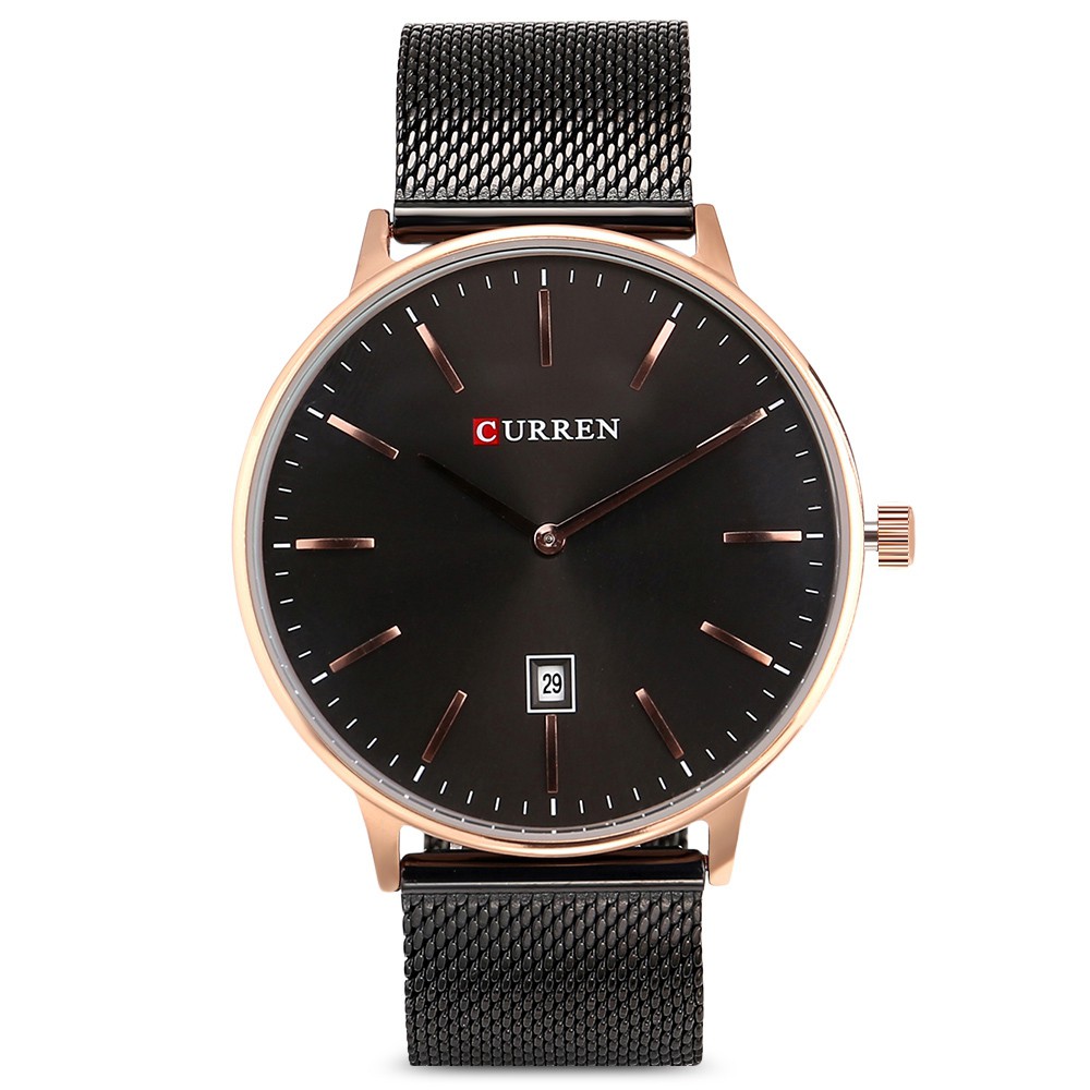CURREN 8302 Male Quartz Watch Date Display Ultra-thin Dial Shopee ...