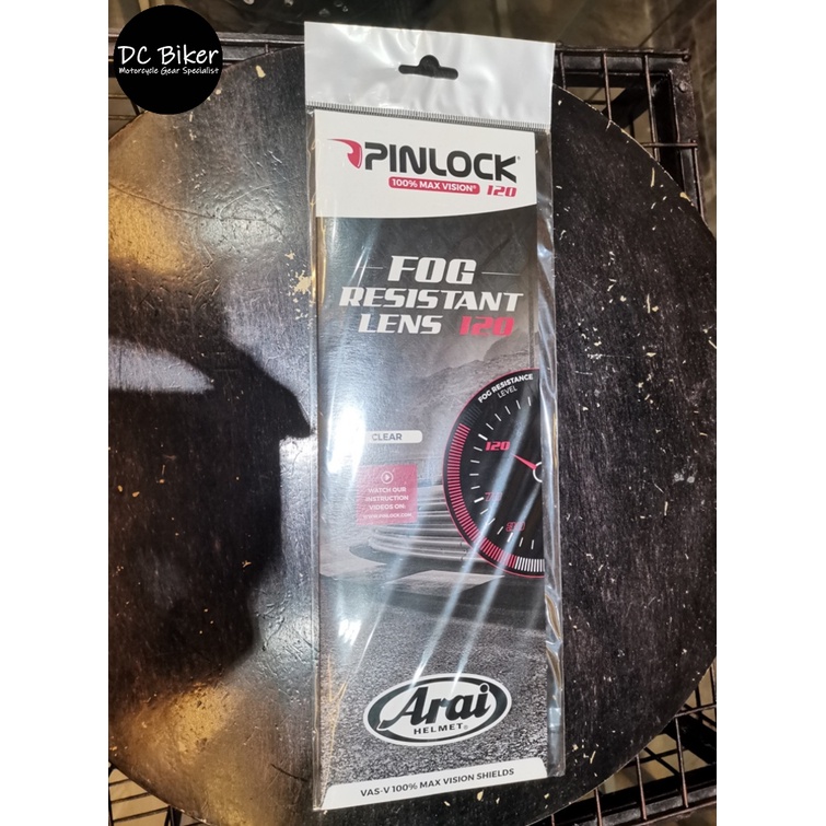 Arai VAS-V Pinlock Antifog Lens 120 Clear for Arai RX7X / Arai Concept ...