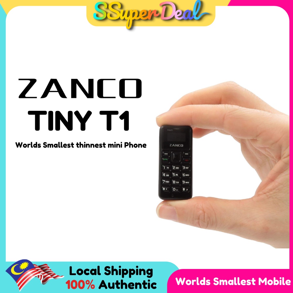 ZANCO Tiny t1 (World's Smallest Phone) | Shopee Malaysia