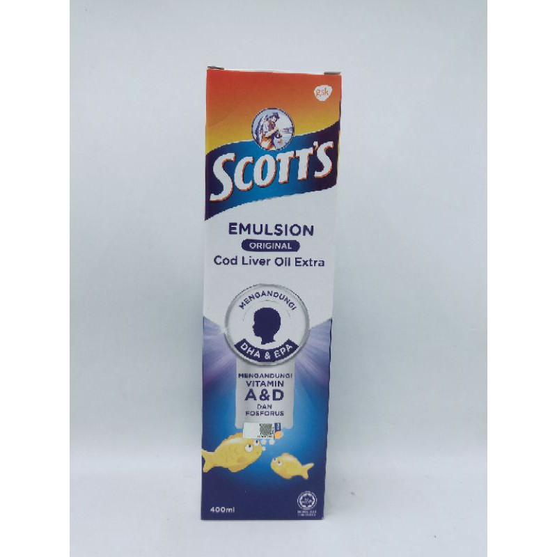 Scott's Emulsion Original Cod Liver Oil Extra 400ml | Shopee Malaysia
