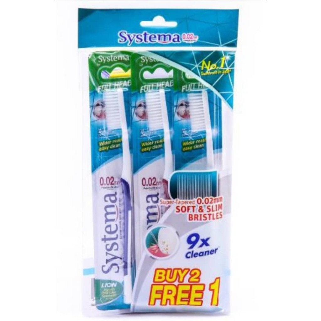 SYSTEMA FULL HEAD TOOTHBRUSH VALUE PACK | Shopee Malaysia