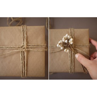 tali jute/tali duni jut/ kraftangan/ hiasan hantaran gift box/Benang ...