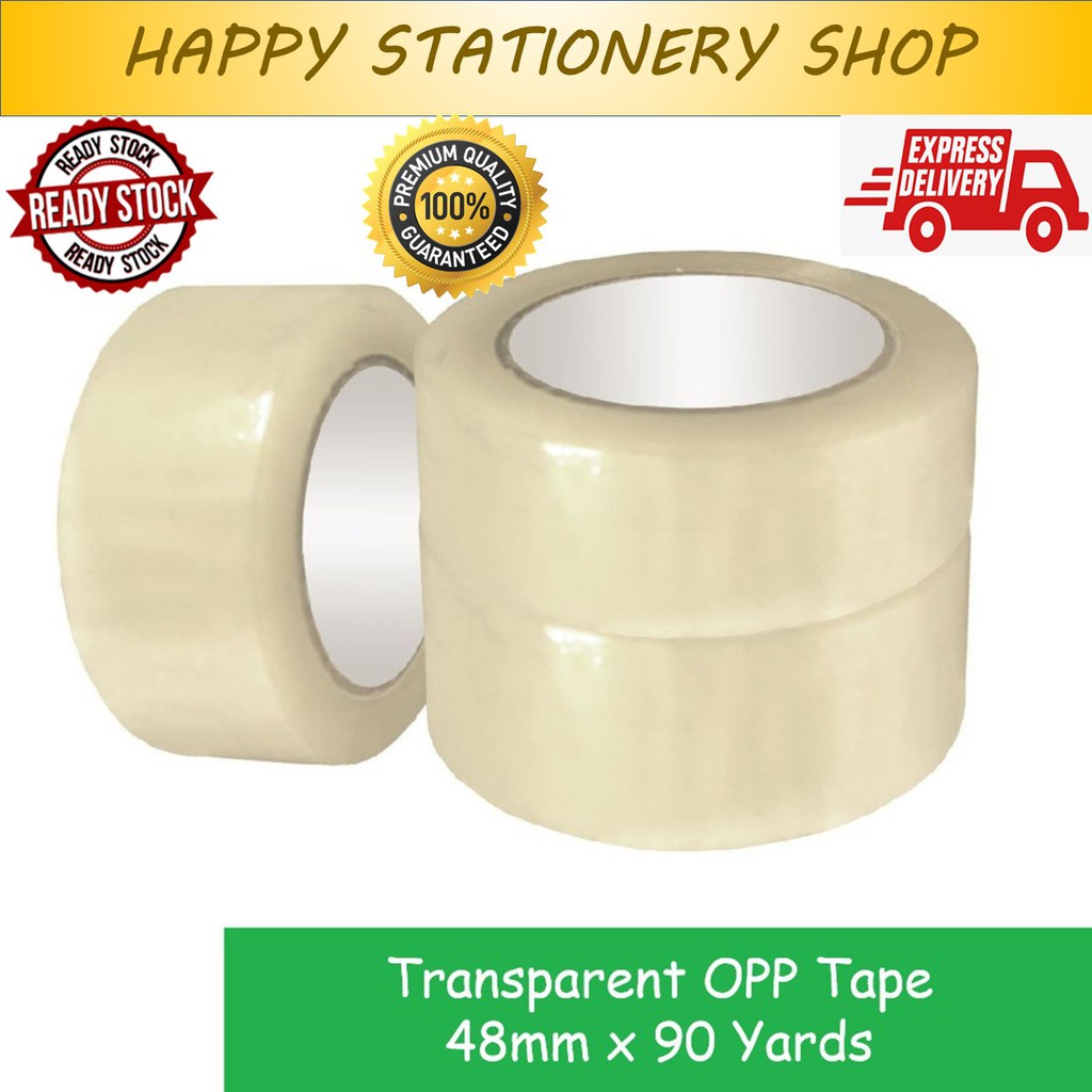 OPP Tape 48mm x 90ydrs (clear) | Shopee Malaysia