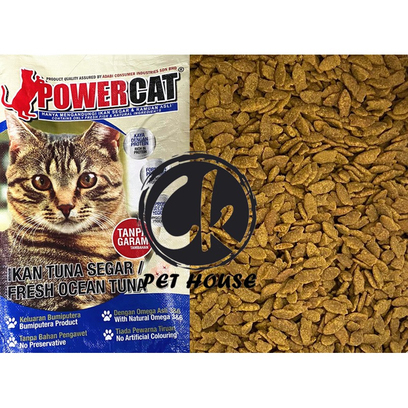 Power Cat Fresh Ocean Tuna (Cat Food) 1KG (REPACK) | Shopee Malaysia