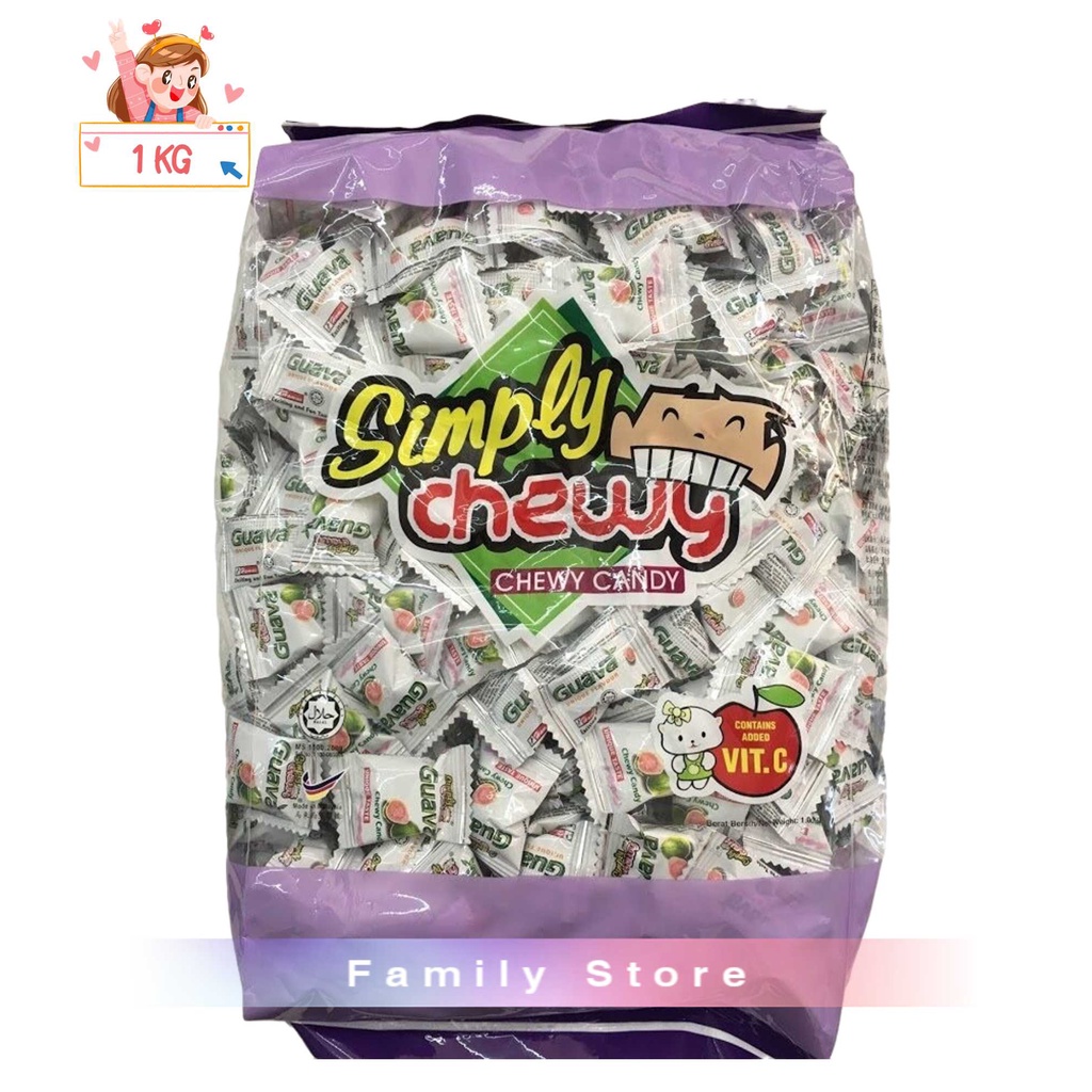 Simply Chewy Guava Chewy Candy 1kg | Shopee Malaysia