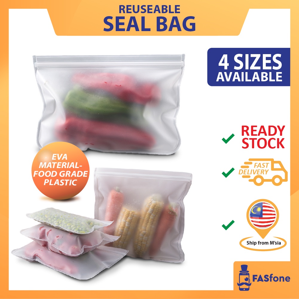 (Ready Stock) Fridge Organizer Fresh Vegetable Fruit Transparent Zipper ...