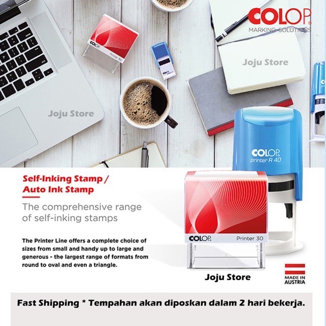 Colop Self-inking Stamp / Rubber Stamp / Cop Getah | Shopee Malaysia