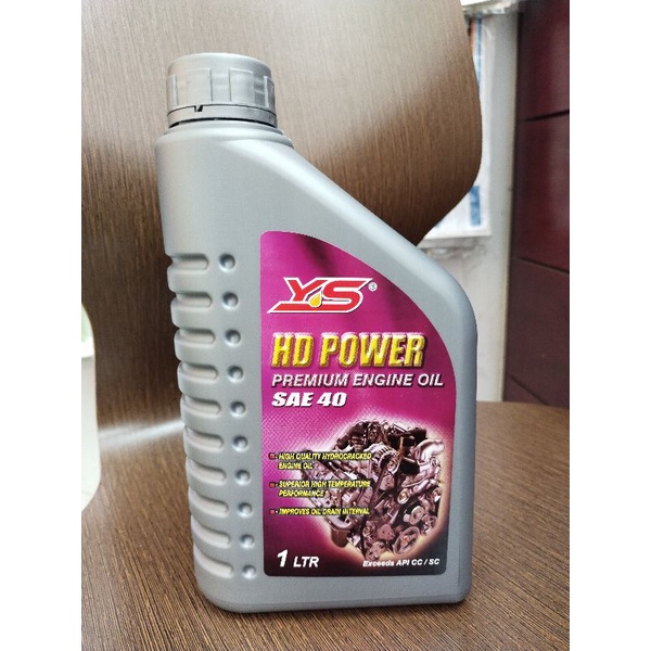 YS HD POWER SAE40 ENG OIL 1L ORIGINAL 100% | Shopee Malaysia
