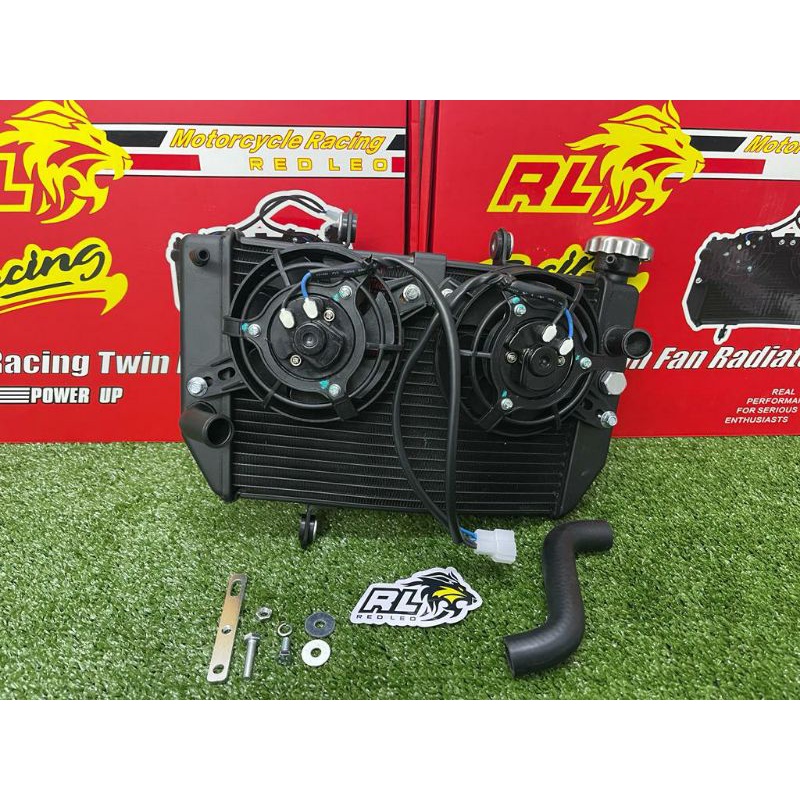 Yamaha Y15ZR Red Leo Racing Radiator Curve With Double Fan 100% ...