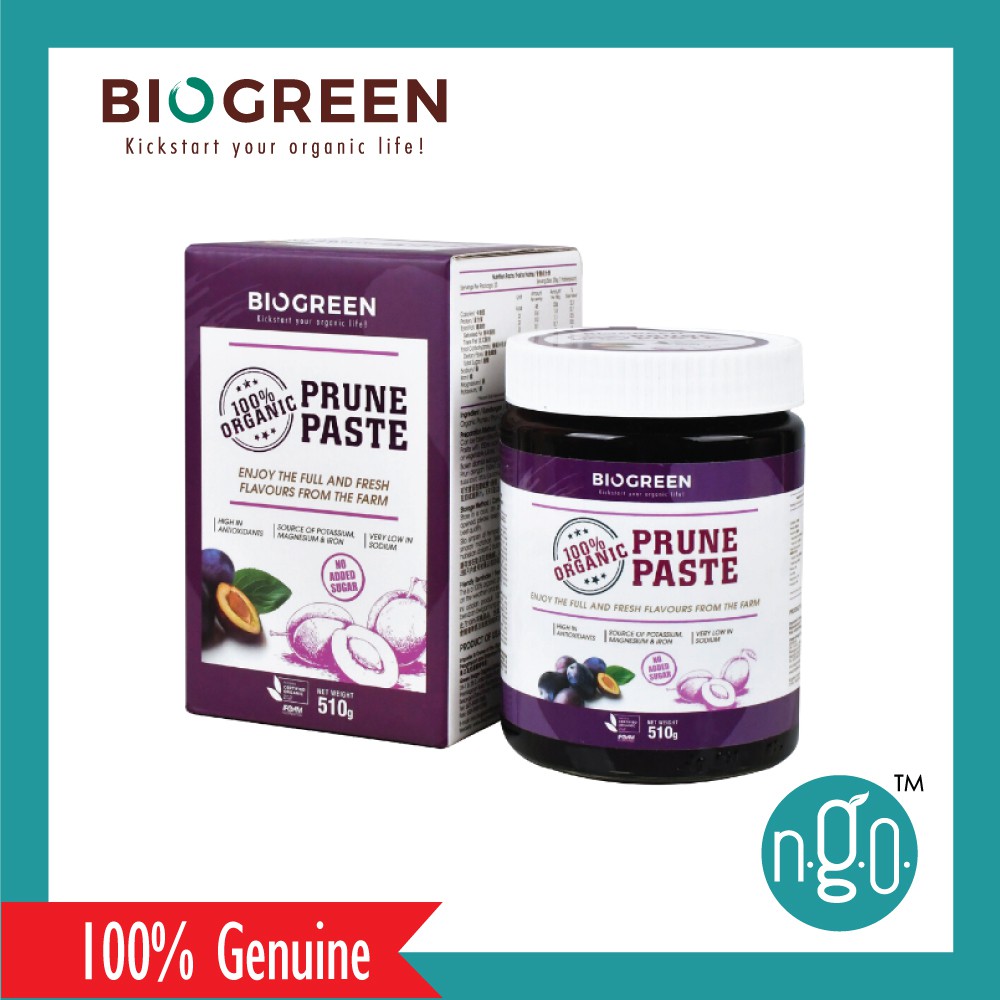Biogreen 100% Organic Prune Paste (510g/bottle) | Shopee Malaysia