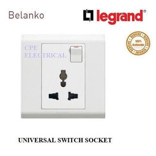 LEGRAND Belanko S 16A 1 GANG UNIVERSAL Switch Socket Outlet | Shopee Malaysia
