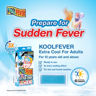 Koolfever Cooling Gel Sheet Extra Cool - Adult (6's) | Shopee Malaysia