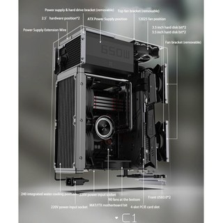 C1 Series Matx Case Aluminum Alloy for ITX / Matx Build PC Case ATX PSU ...