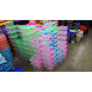 Kotak Bekas Makanan Plastik Lutsinar Plastic Transparent Container ...