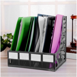 Rak Fail Plastik Desktop Storage File Rack Document Holder Vertical ...