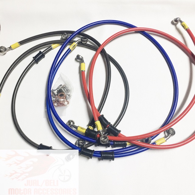 Hel Performance Brake Hose Kit for y15/lc135/rs150/zx150/lc135/dash 2 ...