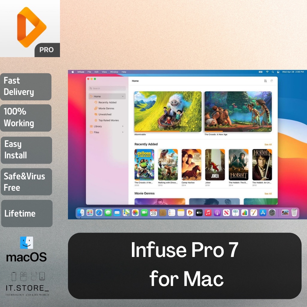 Infuse Pro 7 Lifetime for Intel and M1 Chip Apple Silicone MacOs/Macbook/Mac Software Full ...