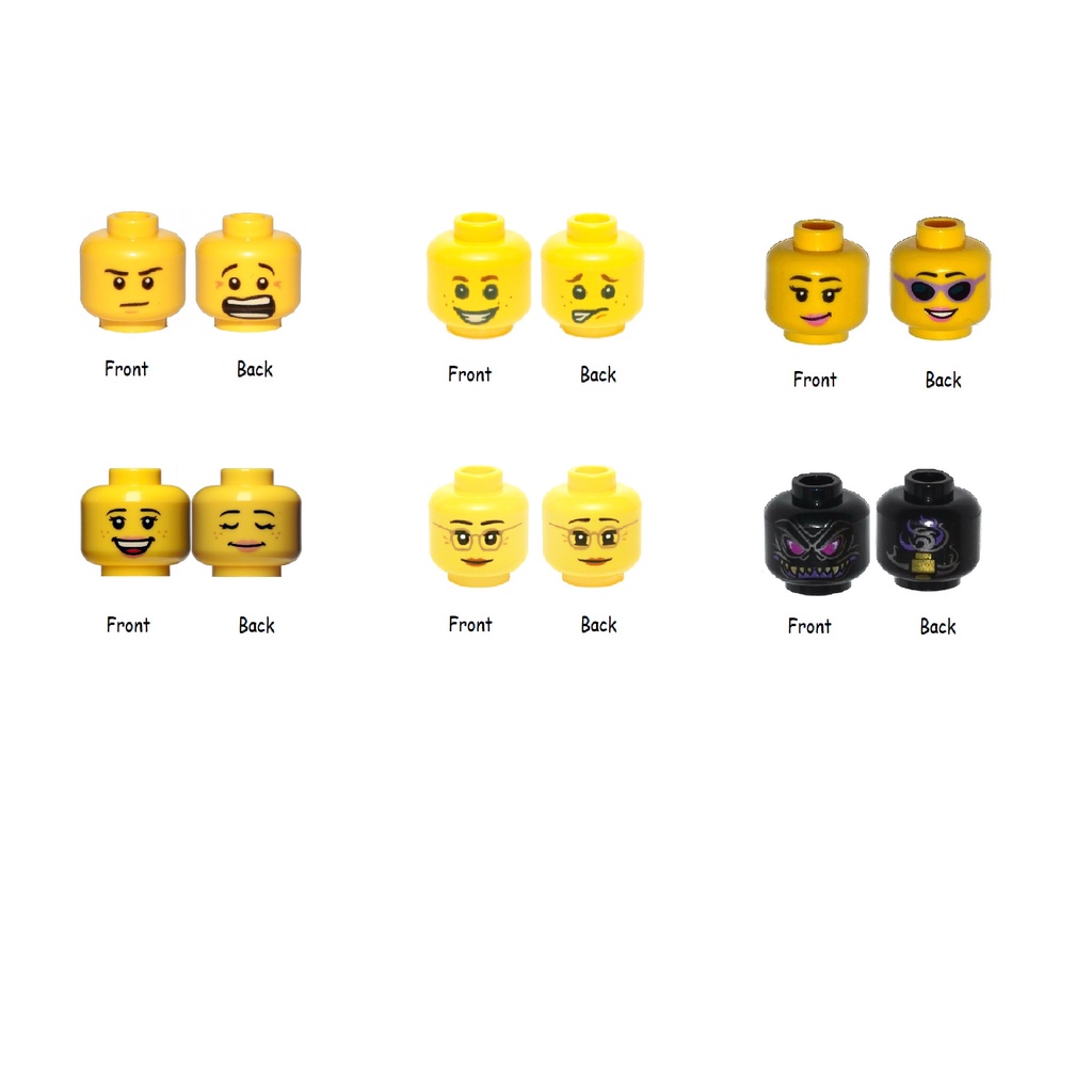 LEGO Accessories - Minifigure Head Piece | Shopee Malaysia