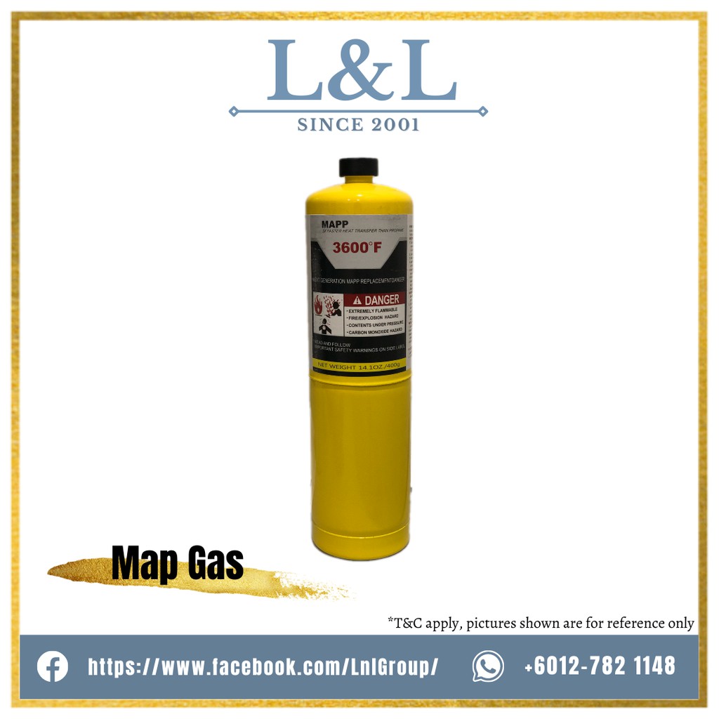 MAPP Gas cyclinder / Welding Gas 14.1OZ/400g (3600F) | Shopee Malaysia
