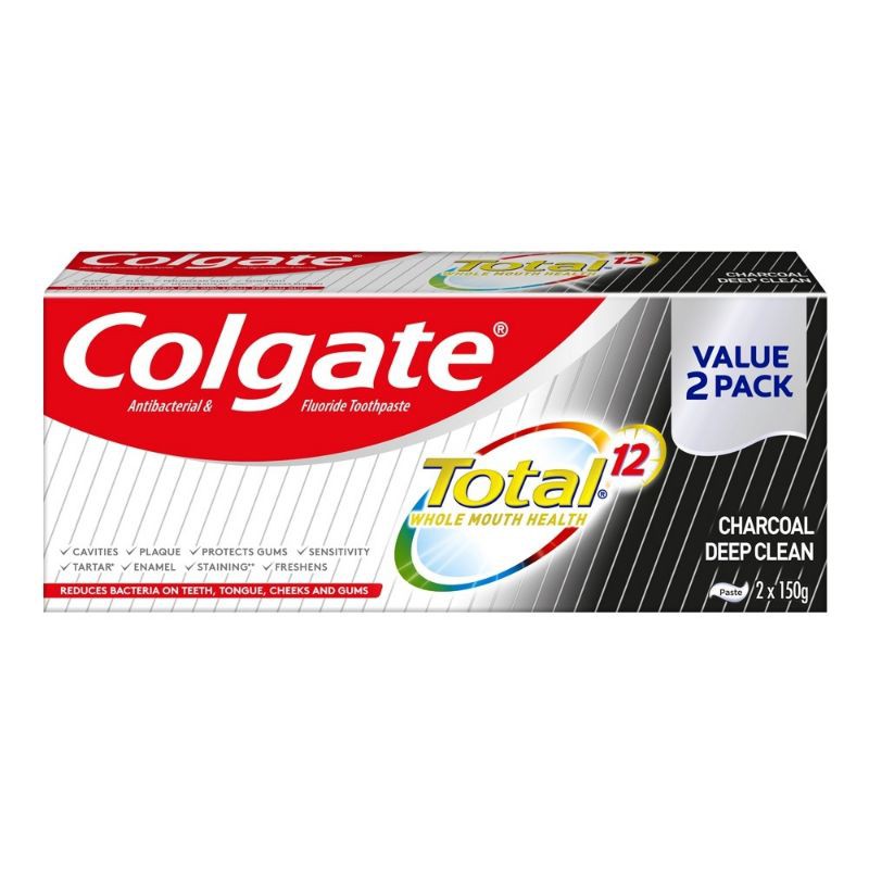 Colgate Total Charcoal Deep Clean/ Whitening Toothpaste Valuepack ...