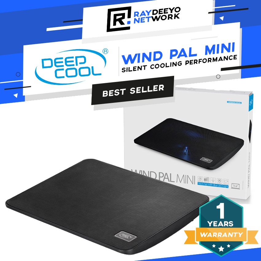 DEEPCOOL Wind Pal Mini Laptop Cooler [Slim/Metal Mesh Panel] | Shopee ...