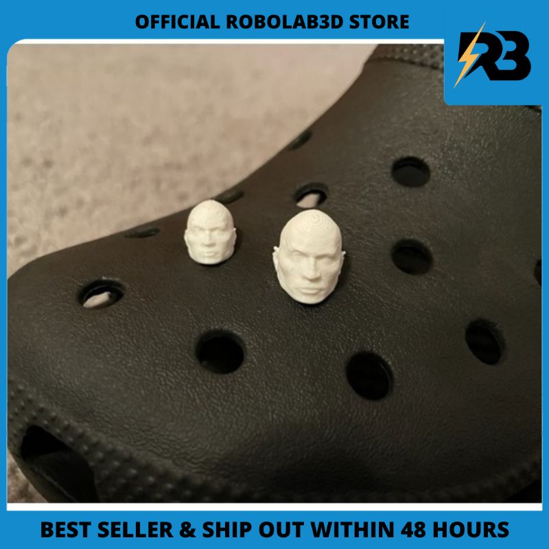 The Rock Croc (Funny Dwayne The Rock Johnson Croc Accesories) | Shopee ...