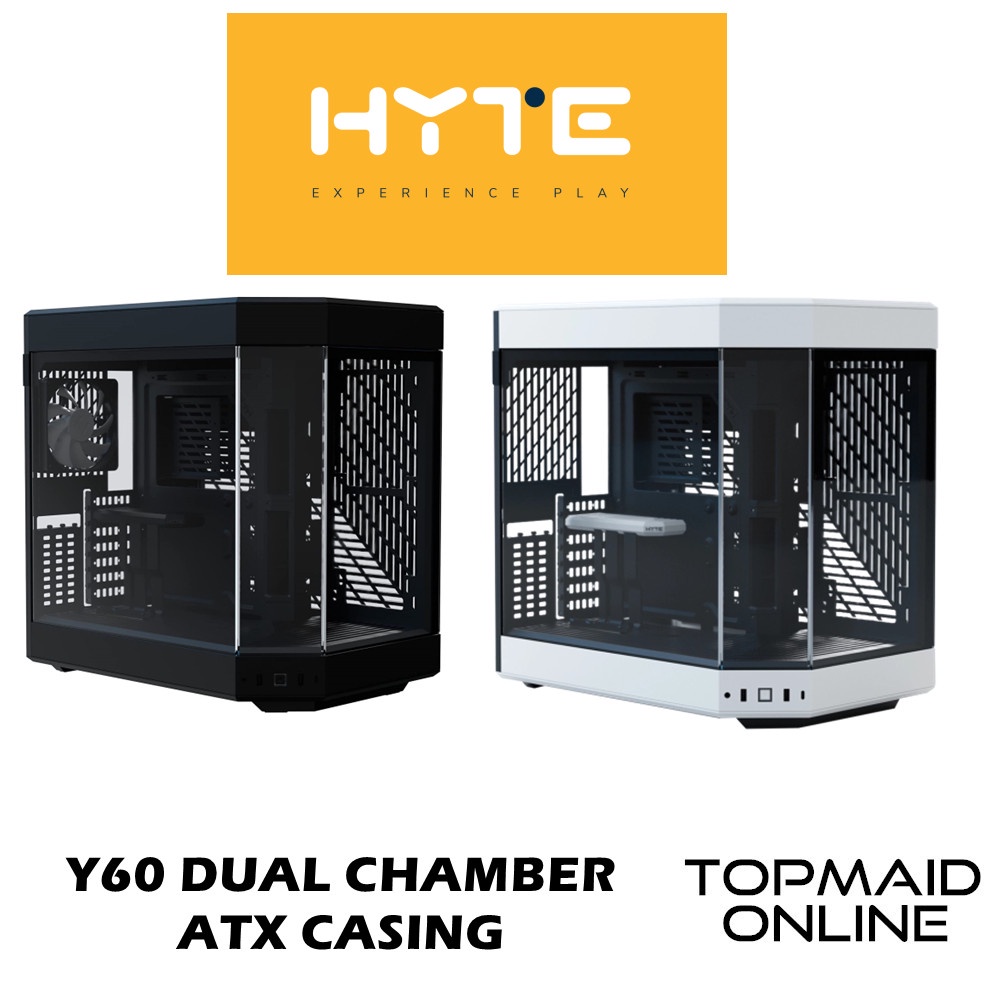 HYTE Y60 DUAL CHAMBER TG ATX PC CASING | Shopee Malaysia