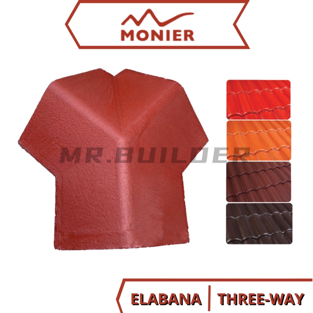 MONIER Elabana Standard 3 Way Apex Roof Tiles Fitting Atap Fitting ...