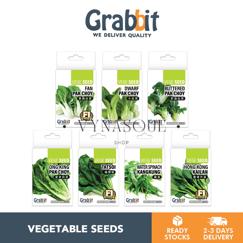 Biji Benih Pelbagai_GRABBIT Vegetable Herb Seed Planting | Biji Benih ...